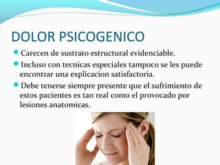 Clasificacion Fisiopatologica del Dolor. | PPT