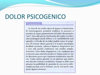 Clasificacion Fisiopatologica del Dolor. | PPT