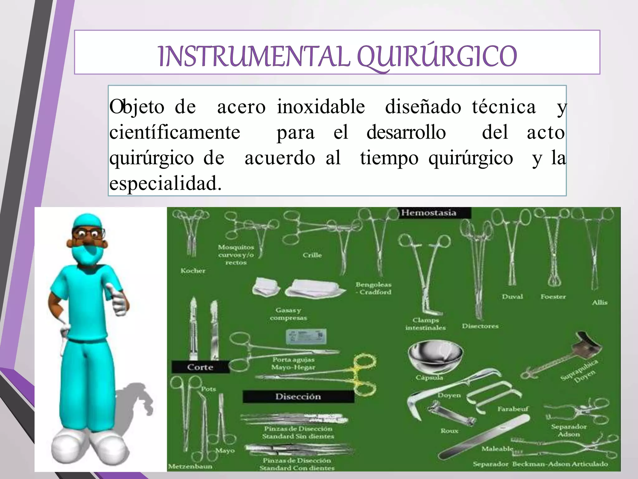 Clasificacion Instrumental General Y Especifico Preparacion Del Campo