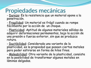 Clasificación de materiales en ciencia de materiales | PPT