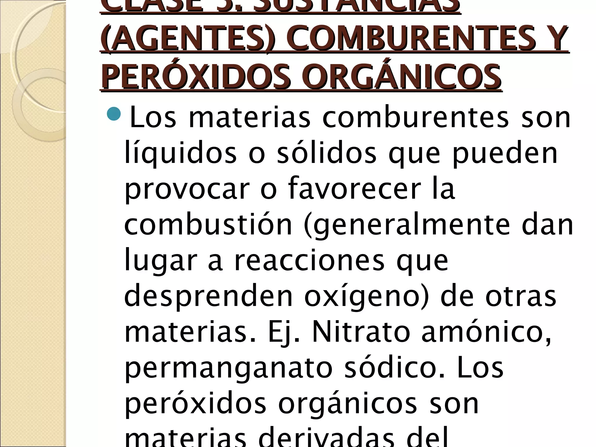 Clasificacion oficial de las sustancias peligrosas | PPT