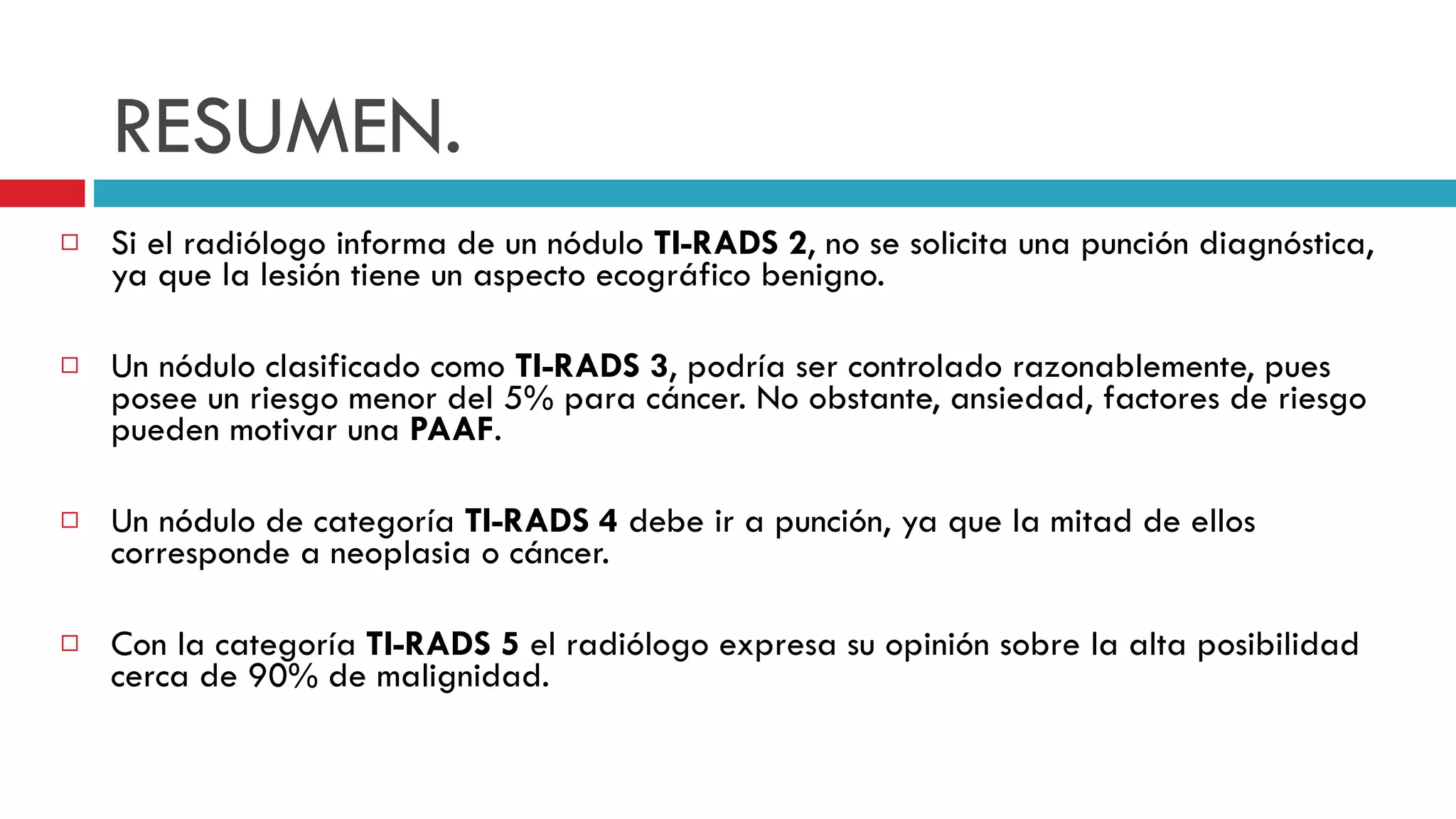 Clasificacion Ti Rads | PPT