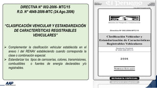 Clasificacion vehicular | PPT