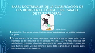 Clasificacon de cosa y bien presentacion | PPTX