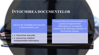 Clasificarea documentelor de evidenta | PPTX
