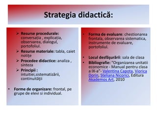 Clasificarea intreprinderilor - Proiect de lectie | PPTX