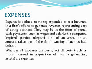 Clasification of costs | PPTX