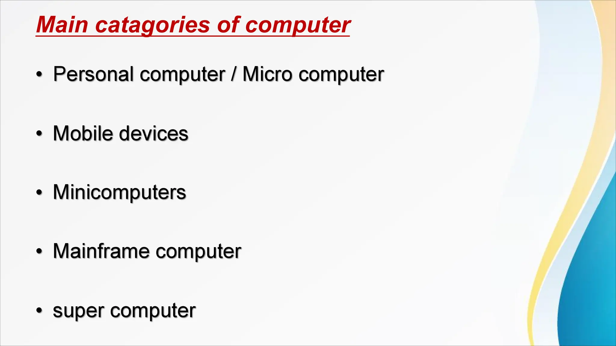 Classification of computer . pdf | PPT