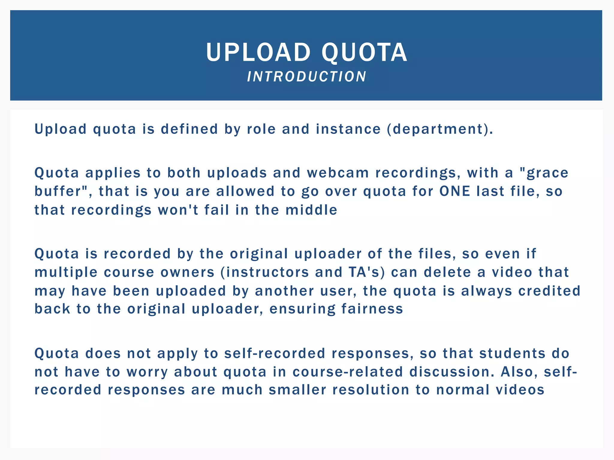 CLAS Self-Registration, Course Subscription, and Upload Quota System | PDF