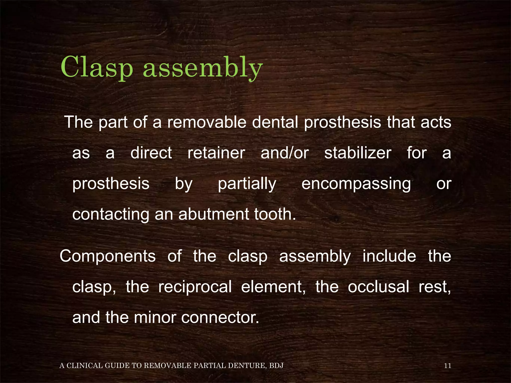 Clasp Designs - Dr. devi | PPTX