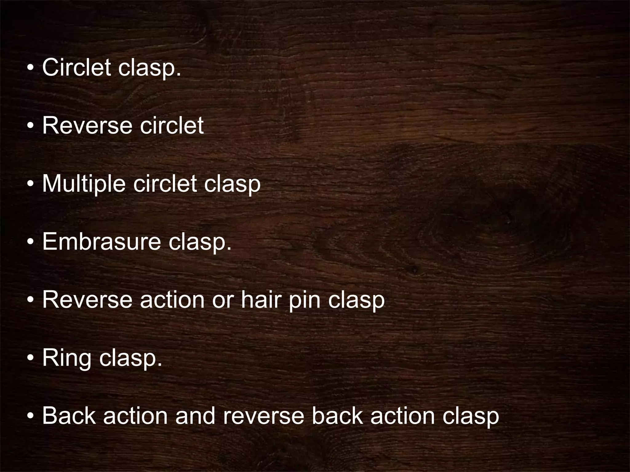 Clasp Designs - Dr. devi | PPTX