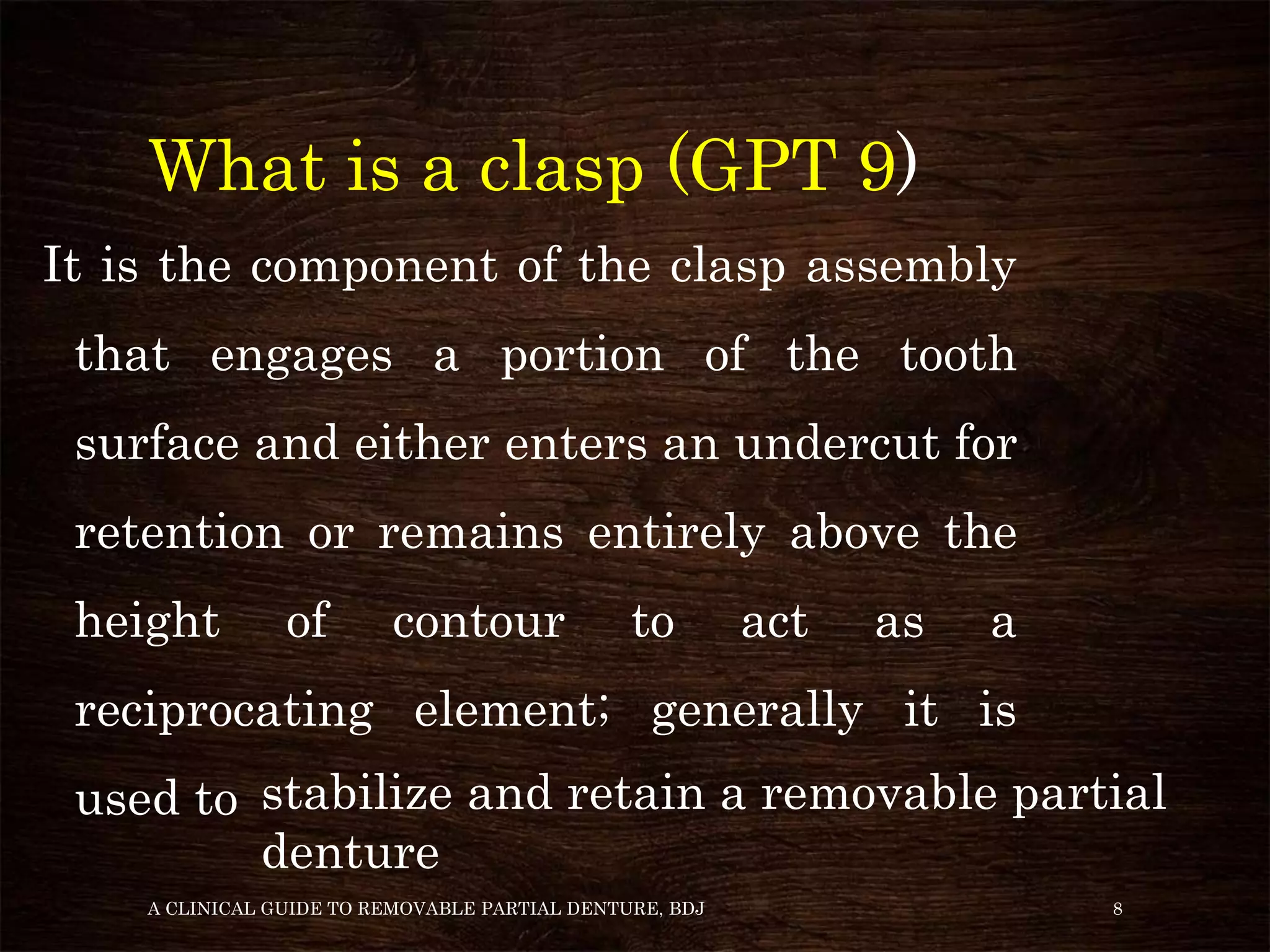 Clasp Designs - Dr. devi | PPTX