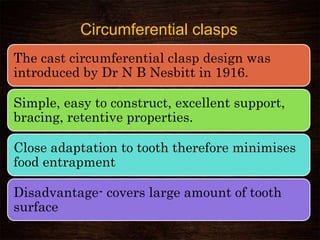 Clasp Designs - Dr. devi | PPTX