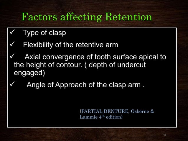 Clasp Designs - Dr. devi | PPTX