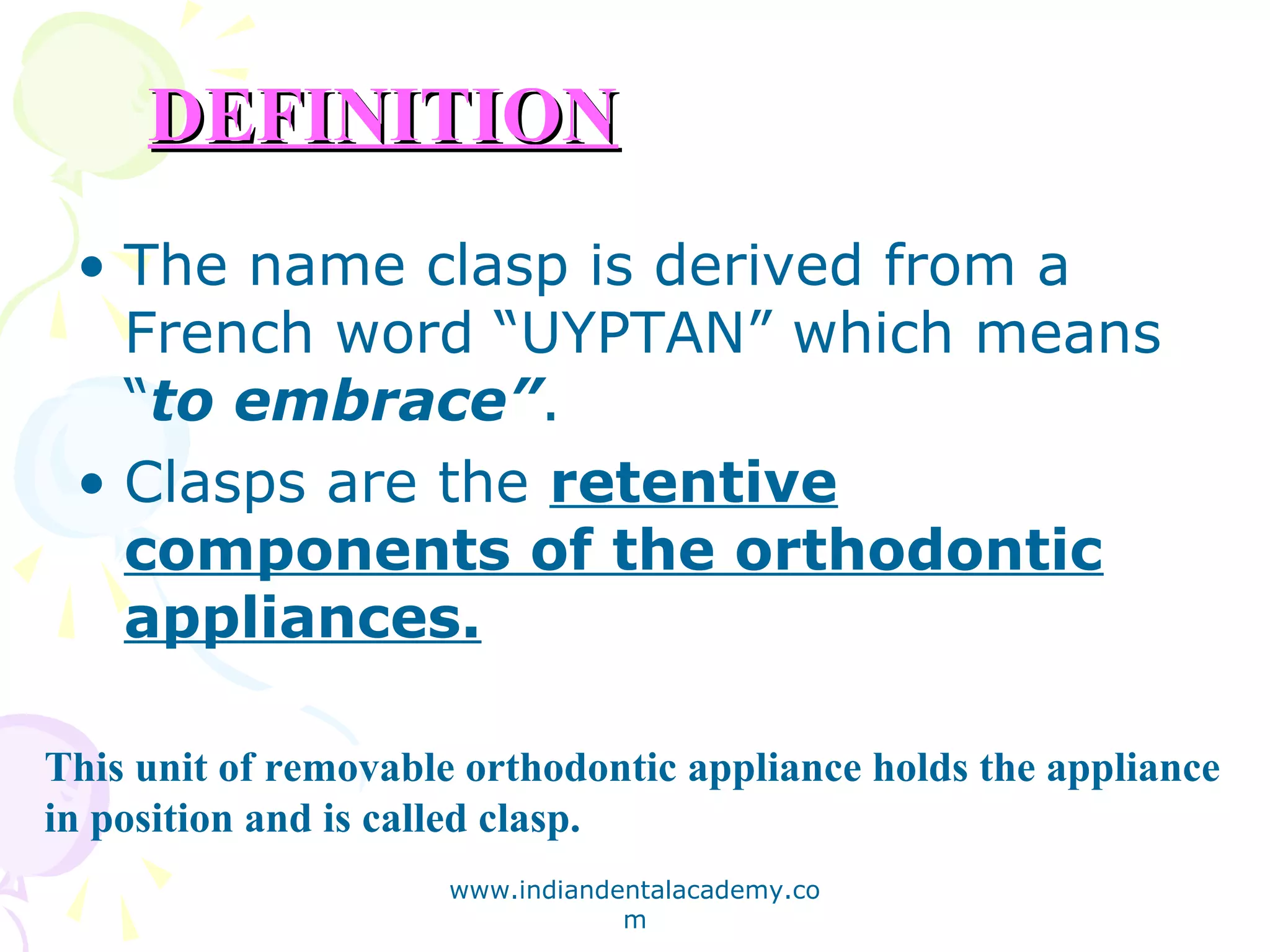 Clasps | PPT