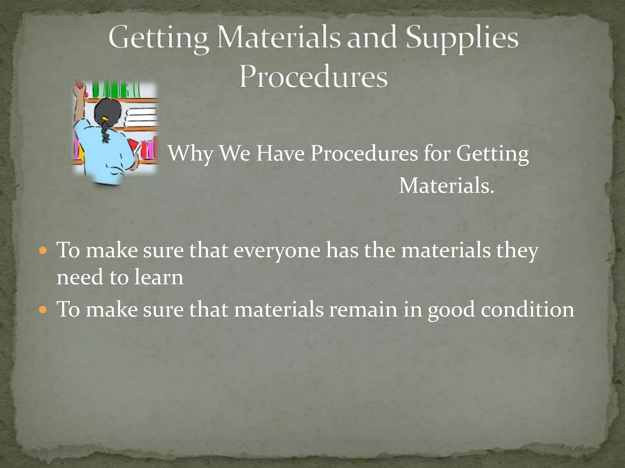 Math Classroom Procedures | PPTX