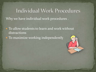 Math Classroom Procedures | PPTX