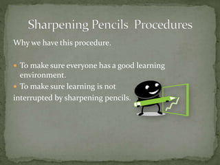 Math Classroom Procedures | PPTX