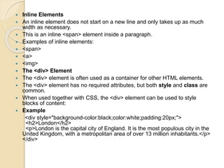 HTML 5 Basics Part Two | PPT