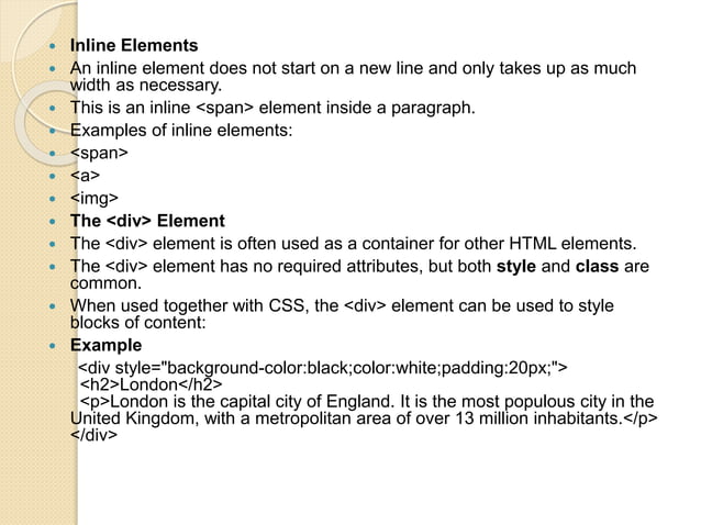 HTML 5 Basics Part Two | PPT