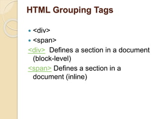 HTML 5 Basics Part Two | PPT