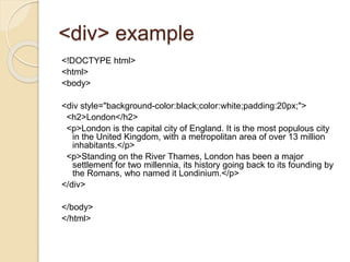 HTML 5 Basics Part Two | PPT