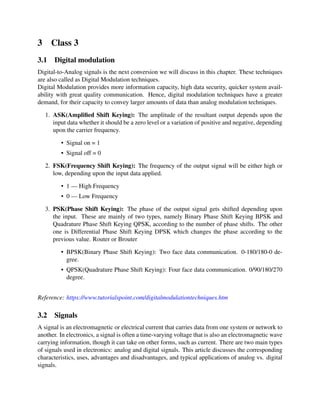 Data Communication Class Note | PDF