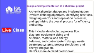 Chemical Technological Processes, Feasibility Study and Chemical ...