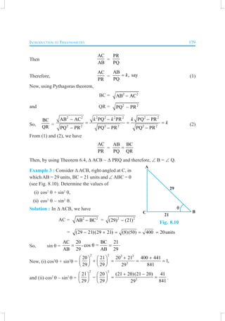 Mathematics-Inroduction to Trignometry Class 10 | Smart eTeach | PDF