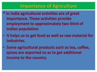 Class 10, social science geography , chapter-4 agriculture ppt or slide ...