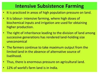 Class 10, social science geography , chapter-4 agriculture ppt or slide ...