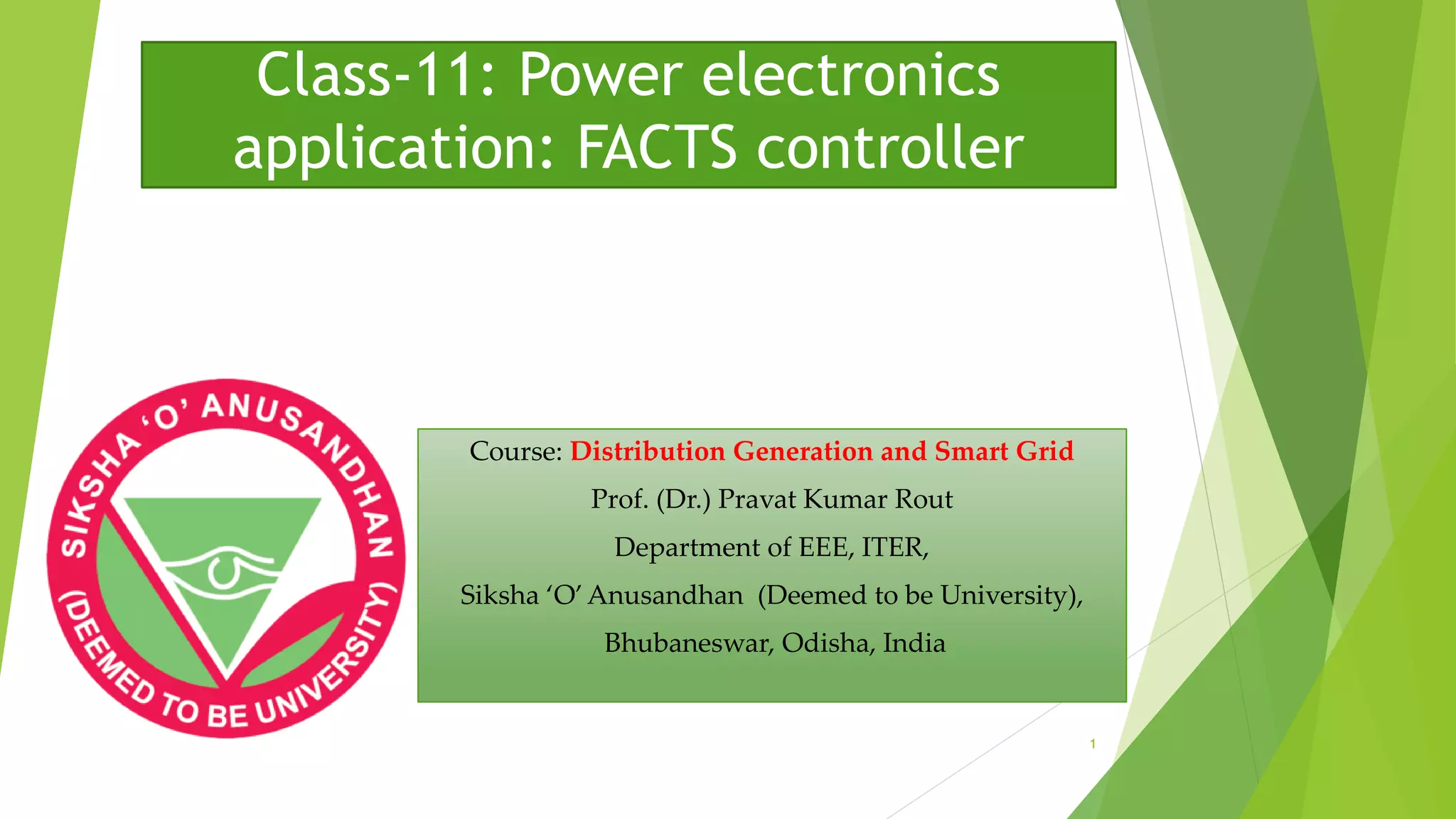 Power Electronics Application Facts Controller Pdf