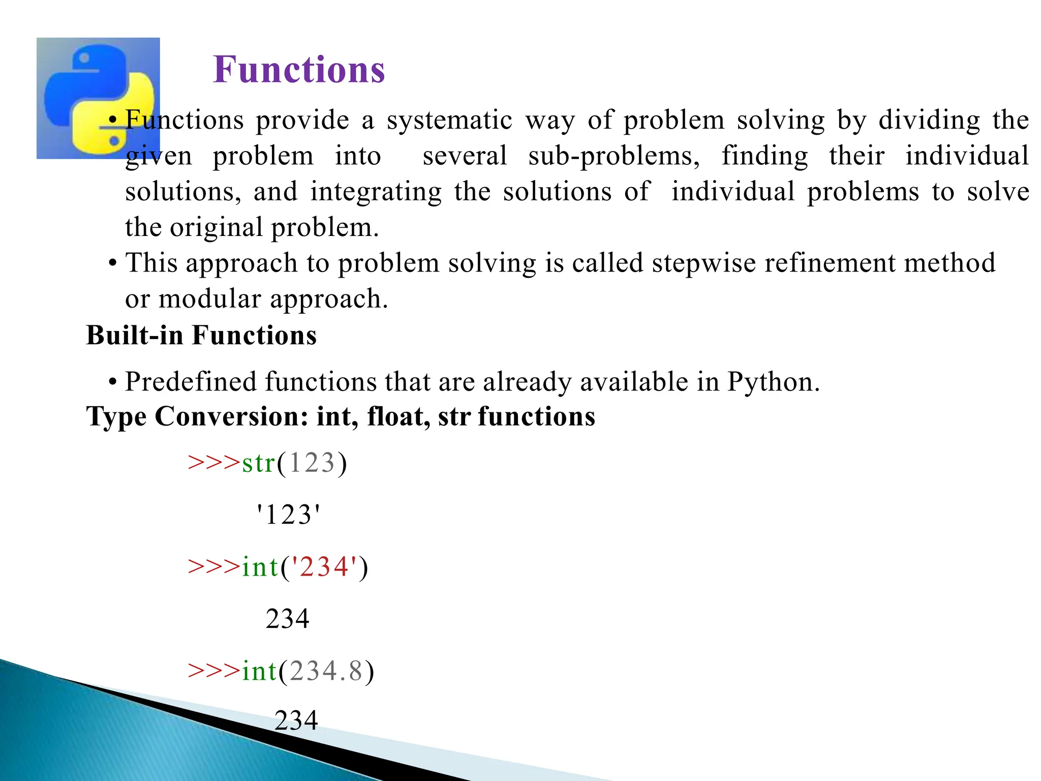 CLASS-11 & 12 ICT PPT PYTHON PROGRAMMING.pptx CLASS-11 & 12 ICT PPT PYTHON PROGRAMMING.pptx