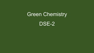 Introduction to Green Chemistry | PDF