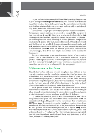 NCERT Books Class 12 Biology Chapter 5 Principles of Inheritance | PDF