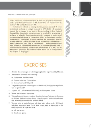 NCERT Books Class 12 Biology Chapter 5 Principles of Inheritance | PDF