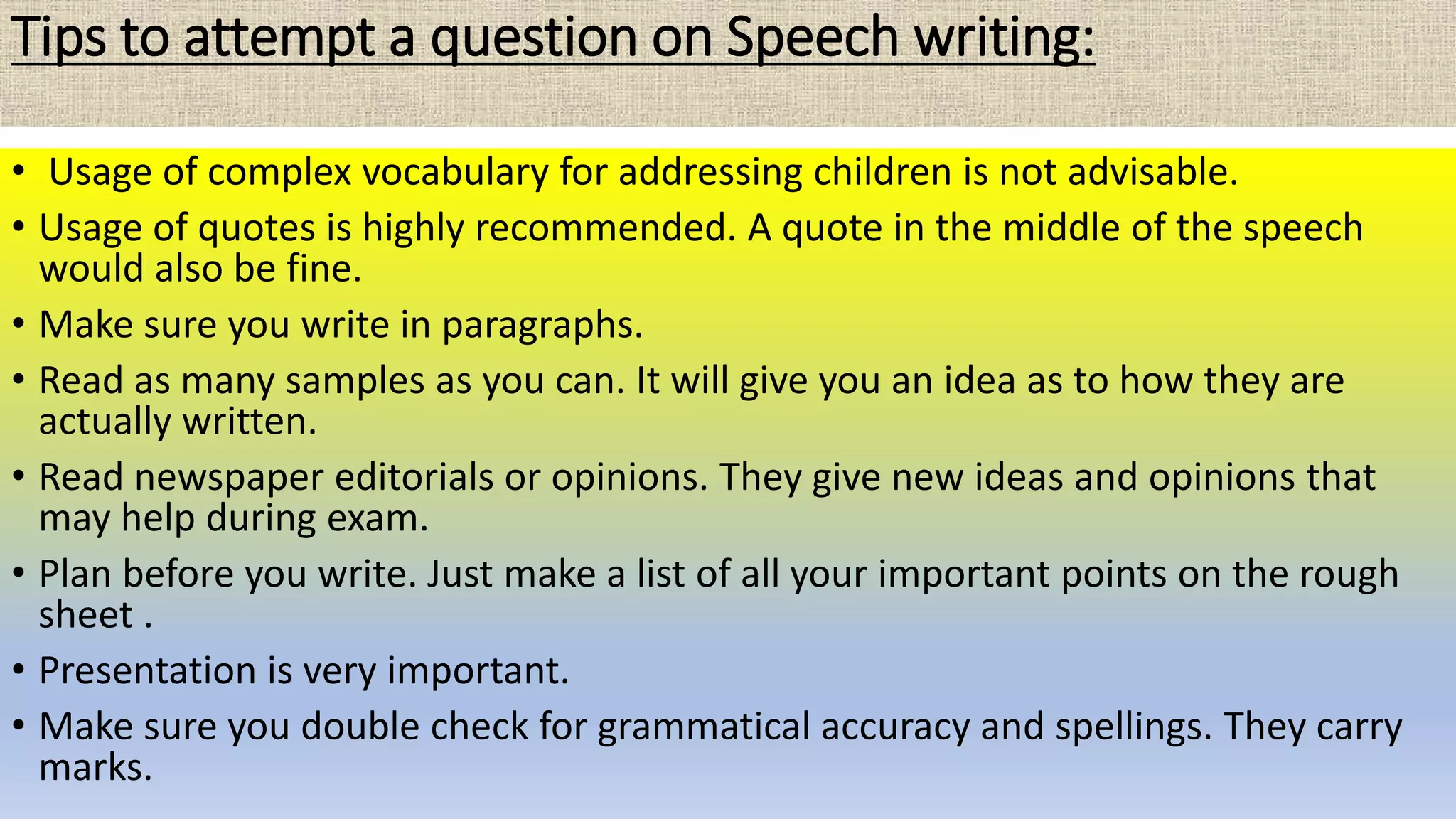 Class 12 speech[autosaved] | PPT