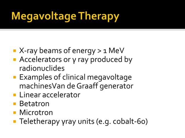CLINICAL RADIATION GENERATORS | PPTX