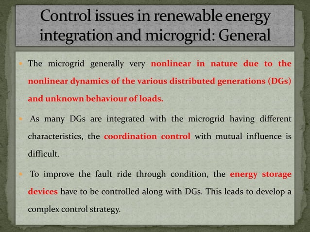Microgrid stability and control modes | PDF