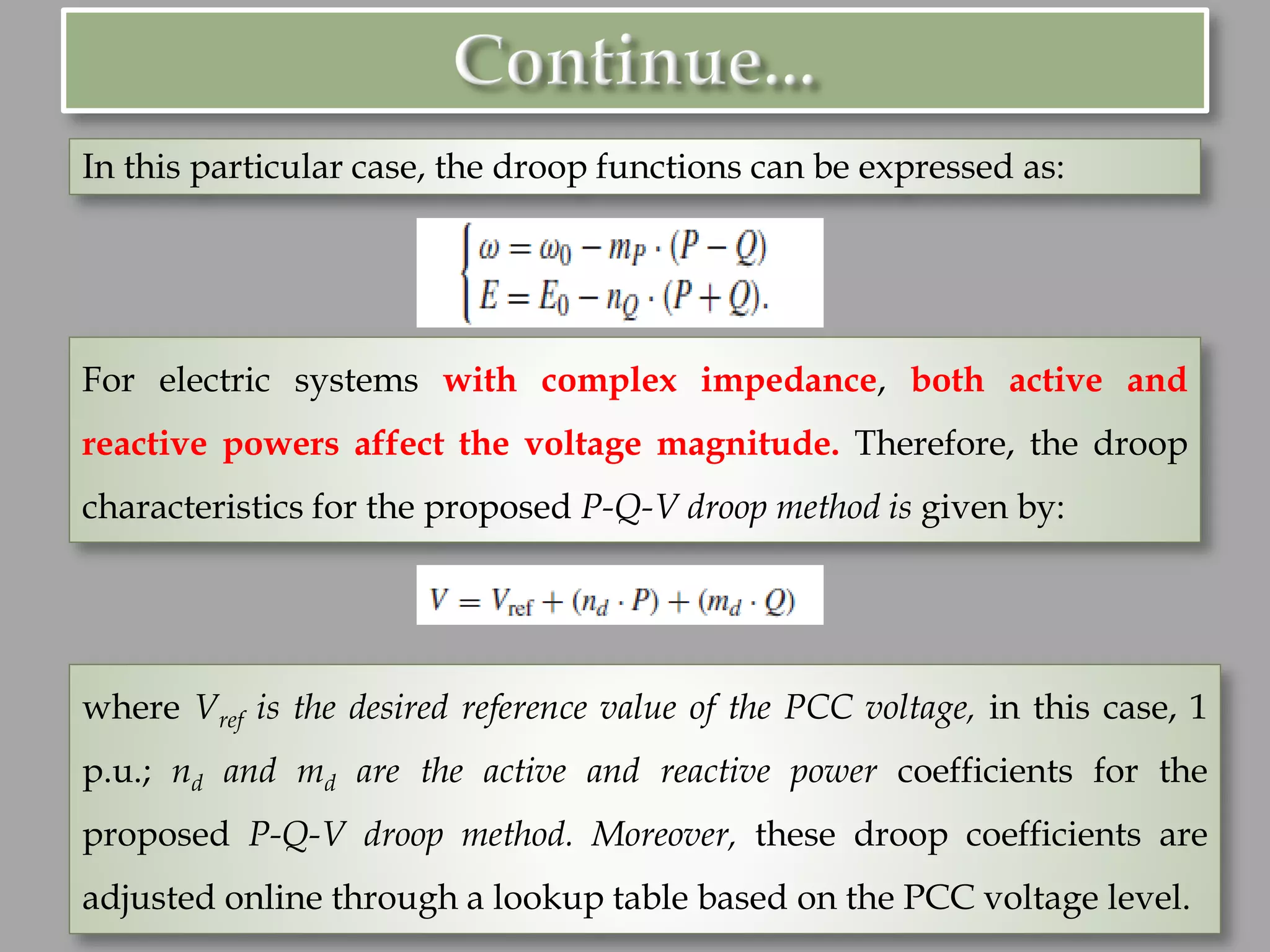 Droop control approach for power sharing in AC microgrid | PDF