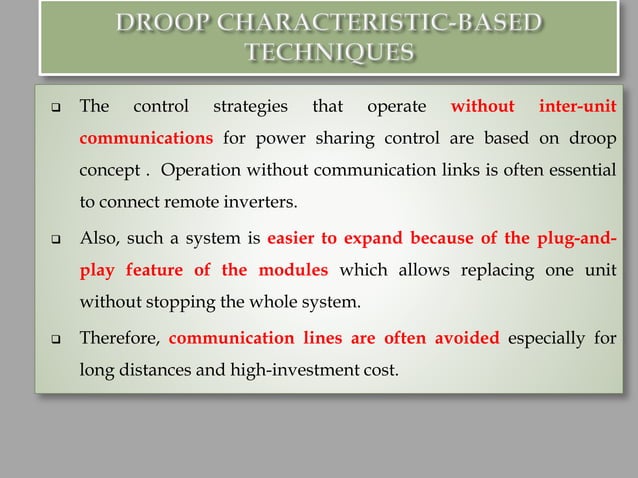 Droop control approach for power sharing in AC microgrid | PDF ...