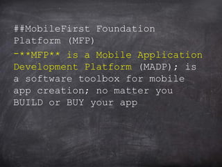 Class.mobilefirstfoundation.chapter.1.intro | PPT