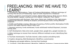 Class-1 Freelancing & digital marketing | PPT