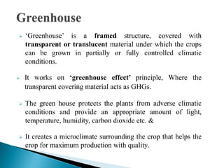Class 1 greenhouse introduction, importance, scopes and classification ...
