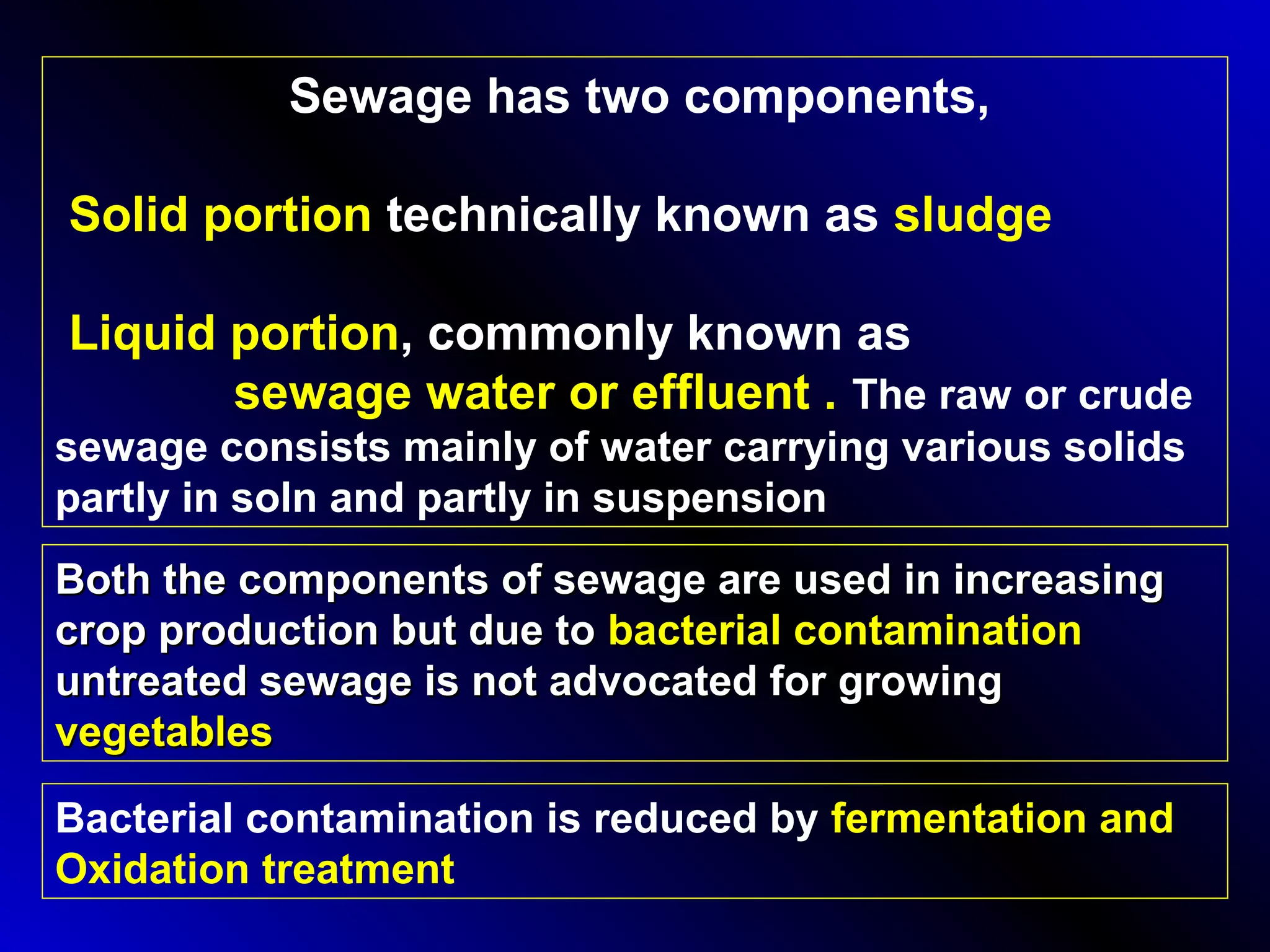 Sewage and sludge as waste material | PPT