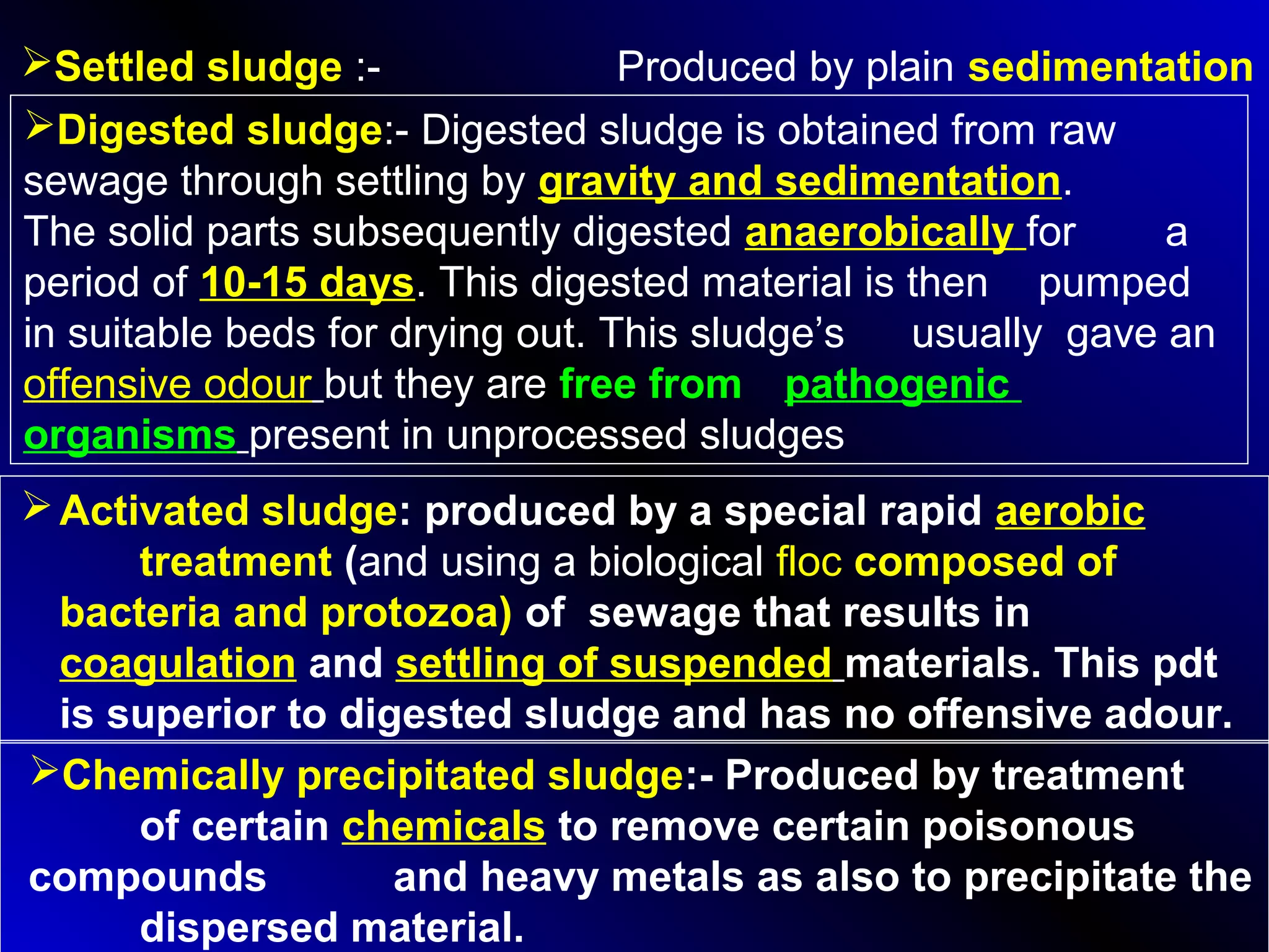 Sewage and sludge as waste material | PPT