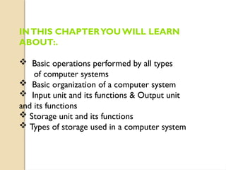 Basic fundamentals component of Computer | PPTX