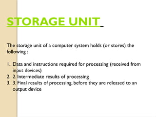 Basic fundamentals component of Computer | PPTX