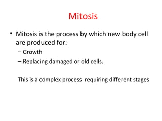 Class 3-cell division & mito | PPT