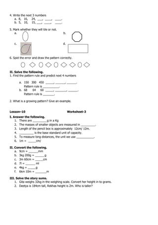 Class 3-math-pt3-rev-ws-for-uploading | PDF | Homework and Study ...